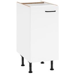 Optifit Unterschrank &raquo;Elga&laquo; mit Soft-Close-Funktion, h&ouml;henverstellbare F&uuml;&szlig;e, Breite 45 cm wei&szlig; Holzwerkstoff wei&szlig;, B/H/T: 45cm x 87cm x 58,4cm, T&uuml;ren: