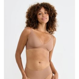 Sloggi Damen Sloggi B&uuml;gelloser BH &raquo;ZERO Feel 2.0&laquo; mit herausnehmbaren, atmungsaktiven Pads, Lift-up Effekt braun XL, N-Gr