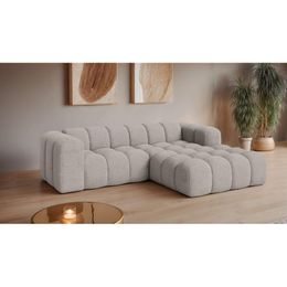 OTTO home Ecksofa &raquo;KALLIE L-Form, 248 cm - OTTO. Verl&auml;ssliche Qualit&auml;t.&laquo; Bubble Optik, moderne Steppung, hoher Sitzkomfort grau 100% Polyester B/H/T: 