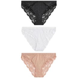 next Slip Damen Gr&ouml;&szlig;e S beige / schwarz / wei&szlig;