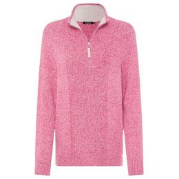 Olsen Pullover 'Henny', Troyer-Kragen Damen Gr&ouml;&szlig;e L hellgrau