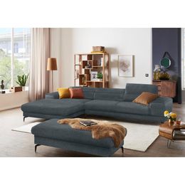 W.Schillig Ecksofa &raquo;piedroo, Designsofa mit tollem Sitzkomfort, bequem und elegant, L-Form&laquo; Kopfteilverstellung, wahlweise mit Sitztiefenverstellung, 