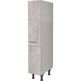 Nobilia Apothekerschrank &raquo;"Riva", mit 4 Einh&auml;ngek&ouml;rben, Breite 30 cm, H&ouml;he 167,8 cm,&laquo; vormontiert, Ein- und Auszugsd&auml;mpfung SoftStoppPro grau B/H/T: 