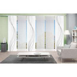 Vision S Schiebegardine &raquo;6ER SET HEIGHTS&laquo; Paneelwagen 6 Stk. tlg. HxB: 260x60, Schiebevorhang 6er Set Digitaldruck grau Polyester 260cm, Paneelwagen, 60cm