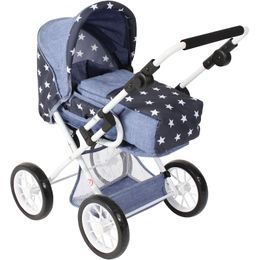 Bayer Chic 2000 CHIC2000 Kombi-Puppenwagen &raquo;Leni&laquo; mit herausnehmbarer Tragetasche blau Einheitsgr&ouml;&szlig;e Kombi-Puppenwagen