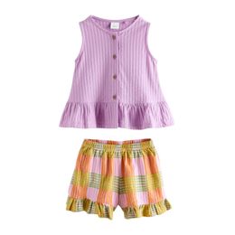 next Set girl size 92 Light green / Pastel purple / Light orange