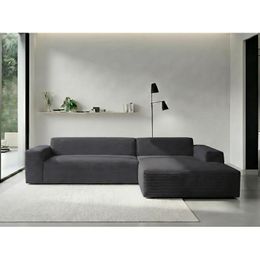 WERK2 Ecksofa &raquo;Zeus-XL, B/T: 311/210 cm, Mega-Sofa mit gro&szlig;er Sitztiefe, modern&laquo; Curvy Trend Garnitur mit urbaner Optik, bequem, Big-Sofa, L-Form grau