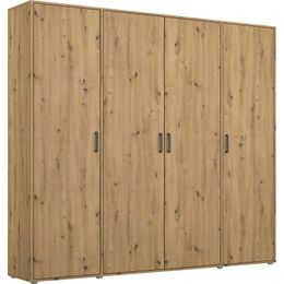 Rauch Kleiderschrank &raquo;VOYAGER Garderobe W&auml;scheschrank Schlafzimmer&laquo; in 3 verschiedenen Ausstattungen BASIC/CLASSIC/PREMIUM, mit 2 modernen 