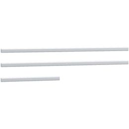 FORTE Schrankleuchte 3 Stk. Neutralwei&szlig; Kleiderstangenbeleuchtung, optimale &Uuml;bersicht, 2 x 107 cm 1 x 47,4 cm silber H: 2,7cm, 3 Stk.