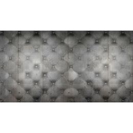 ARCHITECTS PAPER Fototapete &raquo;Atelier 47 Cushion Artwork 1&laquo; Lederoptik glatt Vlies, Wand, Schr&auml;ge, Decke grau Vlies B/L: 5m x 2,7m