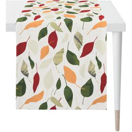Apelt Tischl&auml;ufer &raquo;3406&laquo; wei&szlig; Baumwolle, Polyester B/L: 140cm x 48cm, 1 Stk., rechteckig