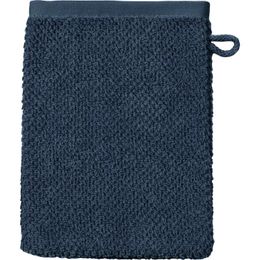 Ross Waschhandschuh &raquo;SELECTION&laquo; 100 % Bio-Baumwolle blau Frottier B/L: 16cmx21cm, 6 Stk.