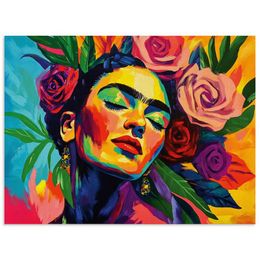 Artland Wandbild &raquo;Die florale Umarmung, Rosen M&auml;dchen&laquo; Bilder von Frauen 1 Stk. tlg. als Alubild, Leinwandbild, Poster, Wandaufkleber in verschied. Gr&ouml;&szlig;en Alu