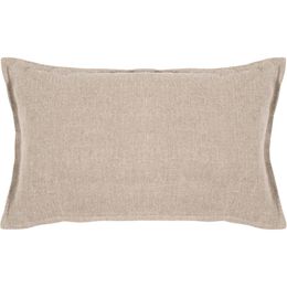Pad Dekokissen &raquo;COLETTE&laquo; Made in Europe beige Leinen B/L: 60cm x 35cm, 1 Stk.