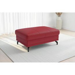 Sit & More sit&more Polsterhocker &raquo;Chelsea, B: 103 cm, Leder&laquo; mit praktischem Stauraum, besonders langlebig rot B/H/T: 103cm x 45cm x 69cm, NaturLEDER ,mit 