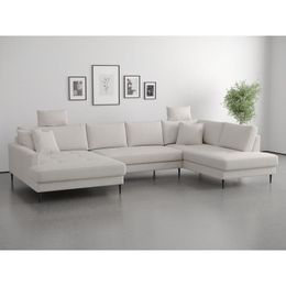Trends by HG Wohnlandschaft &raquo;Summer&laquo; U-Form, B: 360cm in Cord & Struktur beige 90% Polyester;10% Nylon B/H/T: 360cm x 86cm x 195,5cm, Struktur, 