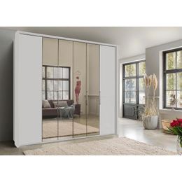 Wiemann Kleiderschrank &raquo;Kansas&laquo; mit Spiegel wei&szlig; B/H/T: 300cm x 217cm x 58cm