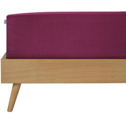 Schiesser Spannbettlaken &raquo;Elli&laquo; f&uuml;r hohe Matratzen und Boxspringbetten, MADE IN GREEN by OEKO-TEX lila Jersey-Elasthan, Obermaterial: 97% Baumwolle, 3% Elasthan