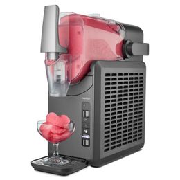 Medion Slush-Eismaschine &raquo;MD12090, Kompressork&uuml;hlung&laquo; 2,6 l 200 W 5 Programme, 30&ndash;60 Minuten Zubereitungszeit, Selbstreinigungsfunktion grau Einheitsgr&ouml;&szlig;e