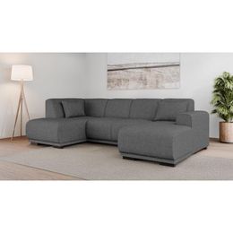 OTTO home Wohnlandschaft &raquo;BORNHOLM U-Form mit Recamiere rechts/links, B/T/H: 300/162/85 cm&laquo; U-Form mit Wellenunterfederung, Recamiere rechts oder 