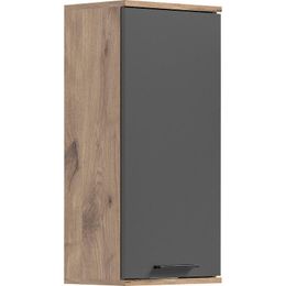 Welltime H&auml;ngeschrank &raquo;Riga, Breite 37cm, 1 T&uuml;r (T&uuml;ranschlag wechselbar), 1 Einlegeb&ouml;den&laquo; Badm&ouml;bel, Badschrank, Schrank, Wandschrank, Bad, Badezimmer 