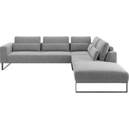Musterring Ecksofa &raquo;JUSTB! PM100, stilvoller Lounge-Komfort von &laquo; Kollektion Bettina Zimmermann, optionaler Sitzvorzug & Fu&szlig;-Auswahl grau 100% Polyester B/H/T: 