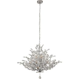 Searchlight Kronleuchter &raquo;H&auml;ngeleuchte Bouquet&laquo; E14 1 Stk. Glamour&ouml;s silber 11, &Oslash; 78cm H: 62cm, 1 Stk.