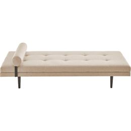 ATLANTIC HOME COLLECTION Chaiselongue &raquo;Bergen&laquo; Tagesliege im Japanischen Stil, inklusive arretierbarer Nackenrolle beige B/H/T: 85cm x 37cm x 200cm, 