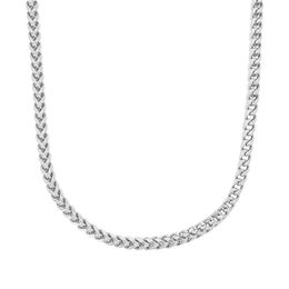 Tom Tailor Herren Tom Tailor Kette ohne Anh&auml;nger &raquo;Schmuck Geschenk Edelstahl Fuchsschwanzkettenglieder&laquo; Edelstahl, L: 55 B: 4,9mm