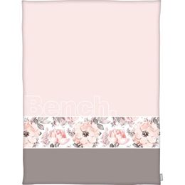 Wohndecke &raquo;Bench&laquo; samtweiche Wellsoft-Decke, Kuscheldecke rosa Flausch B/L: 150cm x 200cm