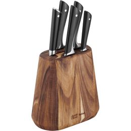 Tefal Messerblock &raquo;K267S7 Jamie Oliver&laquo; 7 Stk. hohe Leistung, unverwechselbares Design, widerstandsf&auml;hig/langlebig braun Einheitsgr&ouml;&szlig;e