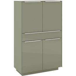 set one by Musterring Highboard &raquo;Reno&laquo; 1 Stk. tlg. Mit Sockel in diversen Farben, 148 cm H&ouml;he & Farbauswahl Glas, Holzwerkstoff B/H/T: 92cm x 148cm x 