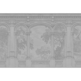 Livingwalls living walls Fototapete &raquo;Walls by Patel Roma&laquo; glatt Vlies, Wand grau Vlies B/L: 4m x 2,7m