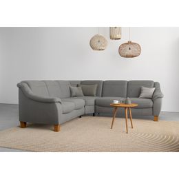 OTTO home Ecksofa &raquo;Caldera L-Form&laquo; Federkern, optional Kopfteilverstellung, Schlaffunktion & Bettkasten grau 98% Polyester 2% Polyamid B/H/T: 270cm x 