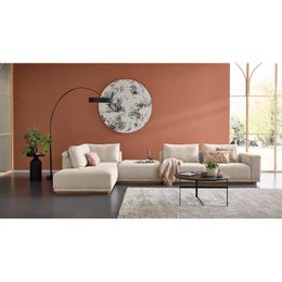 Musterring Wohnlandschaft &raquo;JustB! PM200 bequem, wahlw. Sitzvorzug, Breite 395cm, Holzsockel&laquo; Anreihsofa Armlehne rechts, Eckteil links und Hocker. Ohne 