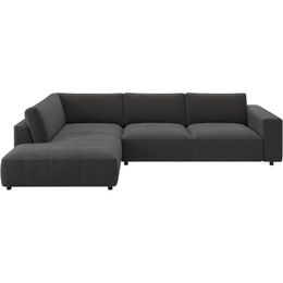 Musterring Ecksofa &raquo;MR LUCIA, Luxuri&ouml;se Wohlf&uuml;hlgarnitur von &laquo; Erstklassige Kammerkissen, komfortable Umbauecke & zeitloser Look grau 95% Polyester, 5% Nylon B/H