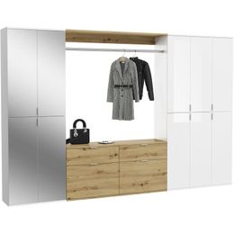 Home Affaire Garderoben-Set &raquo;TRONDHEIM, 6-teilig, Breite 273cm, individuell platzier- & erweiterbar&laquo; Set, bestehend aus: 3x Garderobenschrank & 3-tlgs