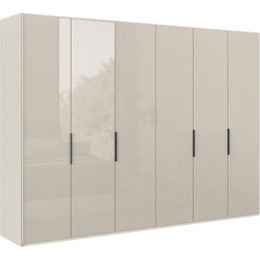 Wiemann Faltt&uuml;renschrank &raquo;Ohio, Kleiderschrank, Schrank, Garderobe, mit Glasfront, 300 cm&laquo; inklusive Einlegeb&ouml;den & Kleiderstangen, 2 H&ouml;hen, MADE IN 