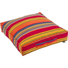 HOCK Sitzkissen &raquo;Yucatan&laquo; mit bunten Streifen orange Kunstfaser B/L: 50cm x 50cm, 1 Stk.