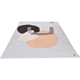 Tom Tailor HOME Teppich &raquo;Shapes - SIX&laquo; rechteckig 5 mm H&ouml;he Kurzflor, bedruckt, modernes Design beige Polyester B : 140cm 1 Stk., 5mm, L: 200cm