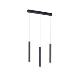 JUST LIGHT Pendelleuchte &raquo;BRUNO&laquo; LED-Board 1 Stk. Warmwei&szlig; LED schwarz 3, H: 120cm, 1 Stk.