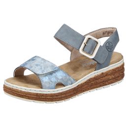Rieker Sandale Damen Gr&ouml;&szlig;e 43 taubenblau / hellblau