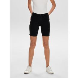 Only Damen Only Shorts &raquo;ONLRAIN &ndash; Shorts mit Push-up-Effekt und Umschlagsaum&laquo; unifarben, casual, skinny fit, Denim, Eingrifftaschen schwarz XS (34), N