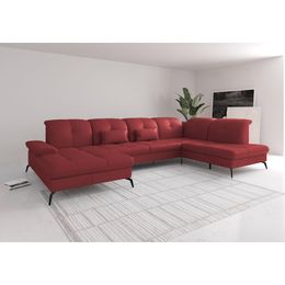 Sit & More sit&more Wohnlandschaft &raquo;Amica, U-Form, inkl. Sitztiefenverstellung und Armteilverstellung&laquo; wahlweise mit Kopfteilverstellung, Schlaffunktion und 