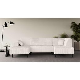 OTTO home Wohnlandschaft &raquo;ARROS U-Form mit Wellenunterfederung, Ma&szlig;e B/T/H: 300/163/81 cm&laquo; incl. Zierkissen, mit Recamiere links/rechts bestellbar, 