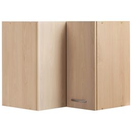 Wiho-K&uuml;chen wiho K&uuml;chen Eckh&auml;ngeschrank &raquo;Kiel&laquo; 60 cm breit braun B/H/T: 60cm x 56,5cm x 35cm, T&uuml;ren: 2 Stk.