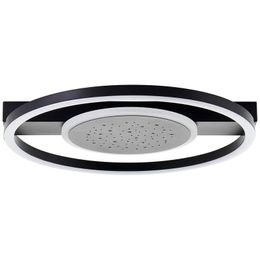 BRELIGHT LED Deckenleuchte &raquo;Reno&laquo; 1 Stk. Warmwei&szlig; 37 x 37 cm, 2400 lm, 3000 K, Sternenglanz, schwarz schwarz H: 5cm, 1 Stk.