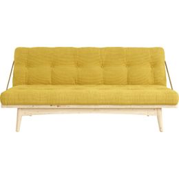 Karup Design Schlafsofa &raquo;Folk&laquo; aus massiven Kiefernholz, inkl. Futonmatratze gelb 100% Polyester B/H/T: 190cm x 90cm x 130cm, Gestell: Natur