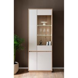 Home Affaire Vitrine &raquo;Sonora, moderne Glasvitrine, Stauraumelement, Schrank&laquo; filigrane Rahmenoptik, ausreichend Stauraum, vielseitig einsetzbar FSC -