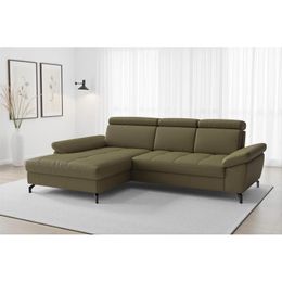 Sit & More sit&more Ecksofa &raquo;Vanity L-Form, B: 264 cm, Leder&laquo; Inkl.Sitz-,Kopf-und Armteilverstellung braun B/H/T: 264cm x 84cm x 181cm, NaturLEDER , Recamiere 